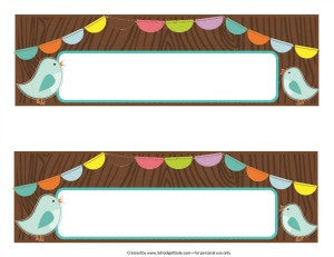 Fancy Nameplate|Schoolgirl Style