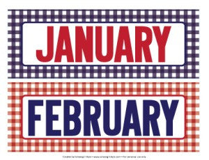 Calendar Headers | County Fair | Schoolgirl Style