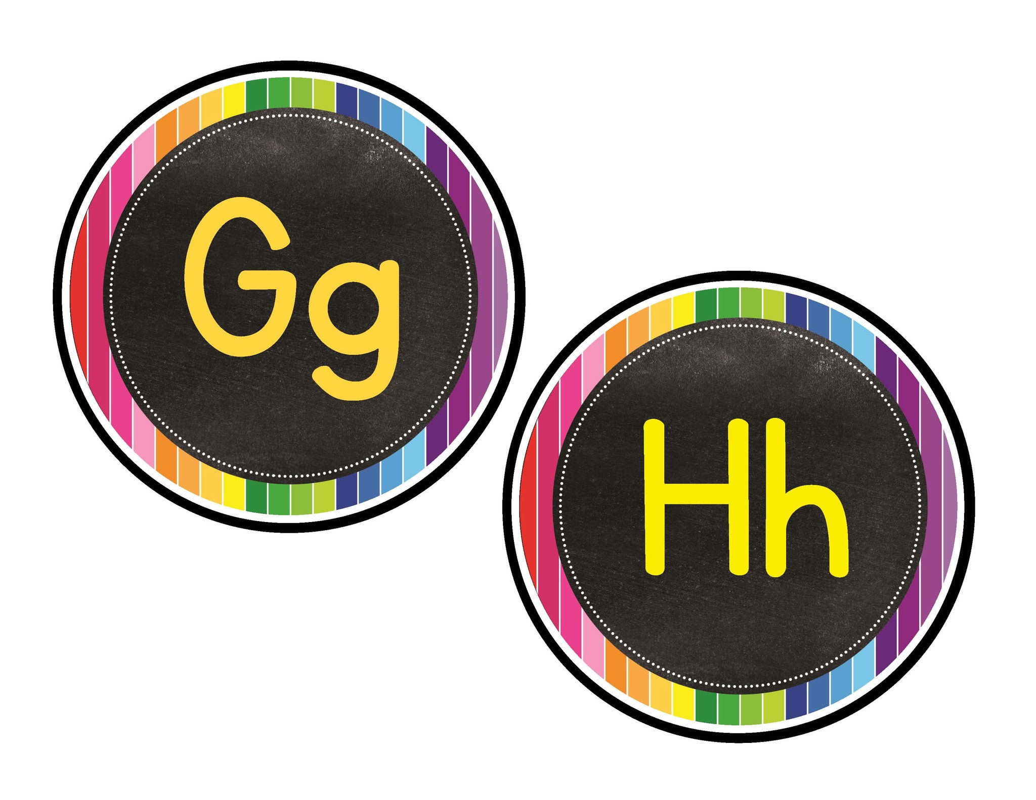 Word Wall Labels | Happy Rainbow | Schoolgirl Style