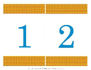 Large Number Signs | Superheroes | Schoolgirl Style