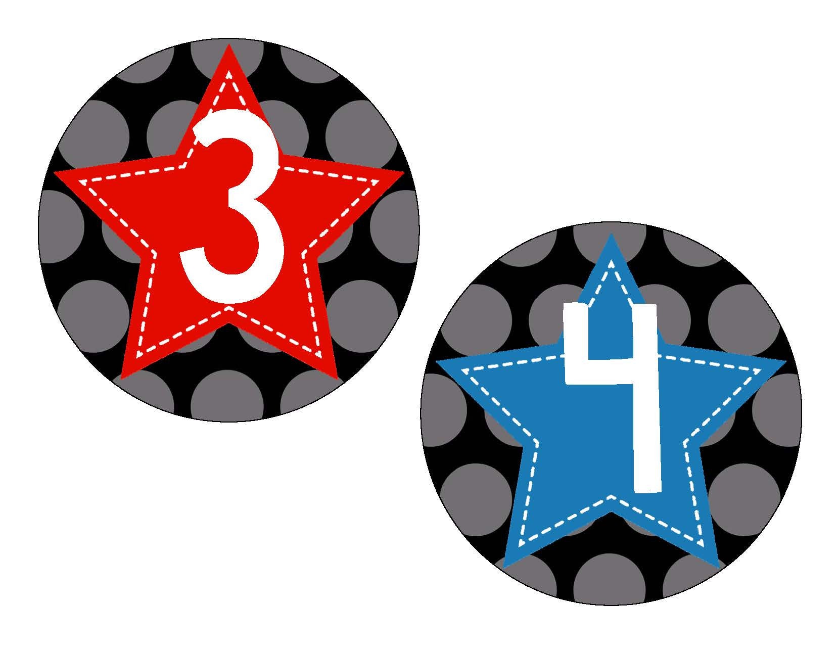 Star Number Line | Superheroes | Schoolgirl Style