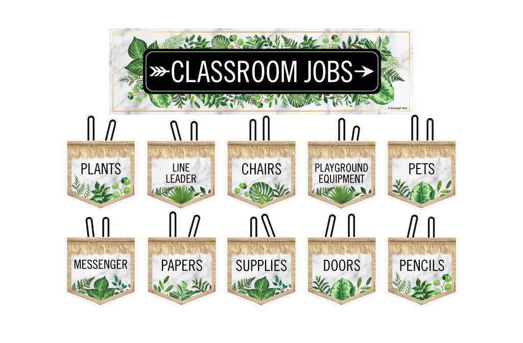 Classroom Jobs | Classroom Mini Bulletin Board Set | Simply Boho | Sch ...