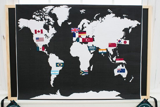 World Map and Continents Cut Outs | World Traveler | Schoolgirl Style