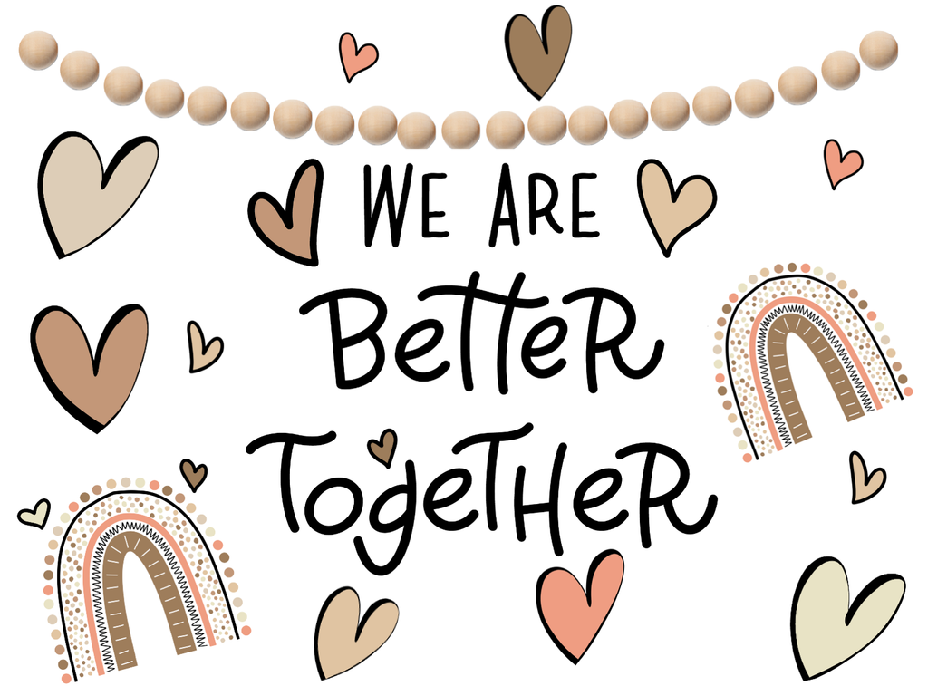 Door Décor Bulletin Board Set|Neutral|Schoolgirl Style