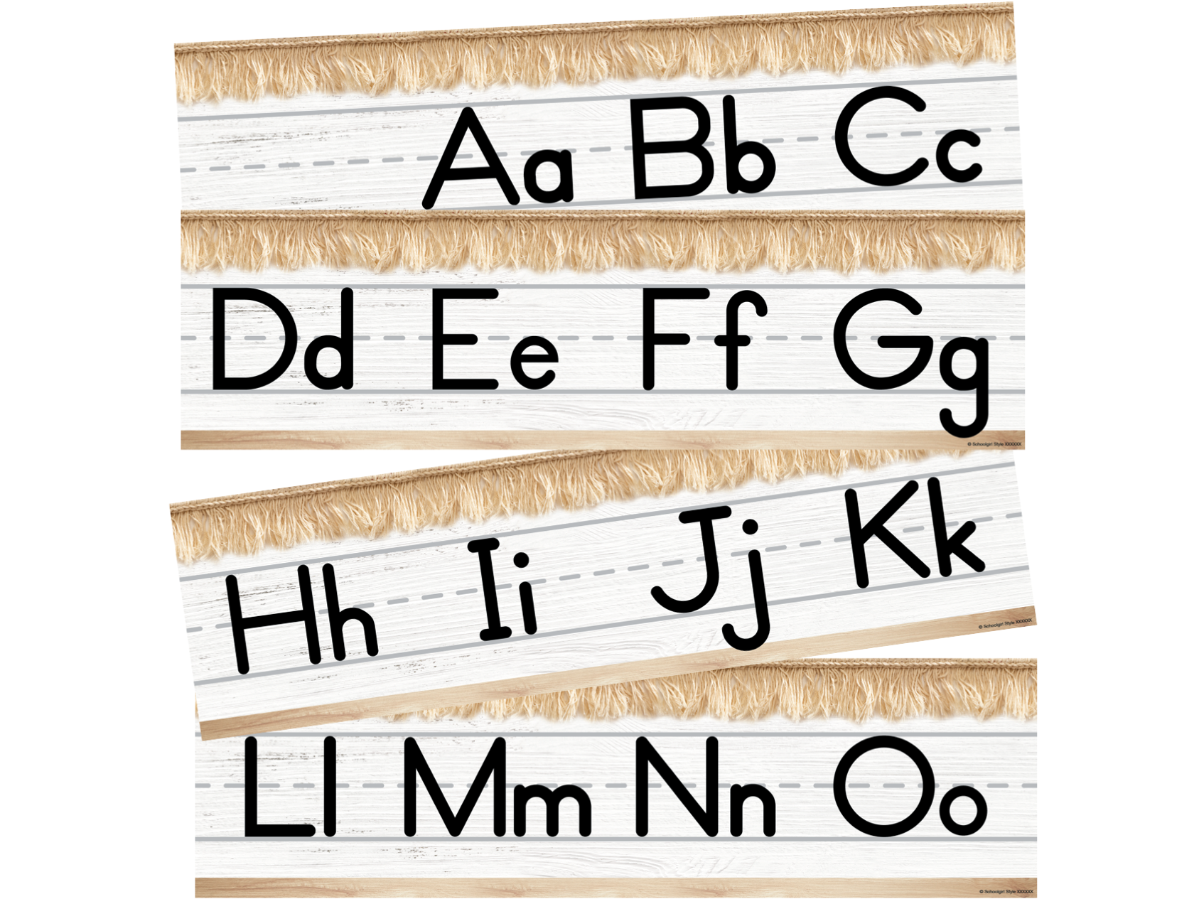 Alphabet Line: Manuscript Mini Board|Schoolgirl Style