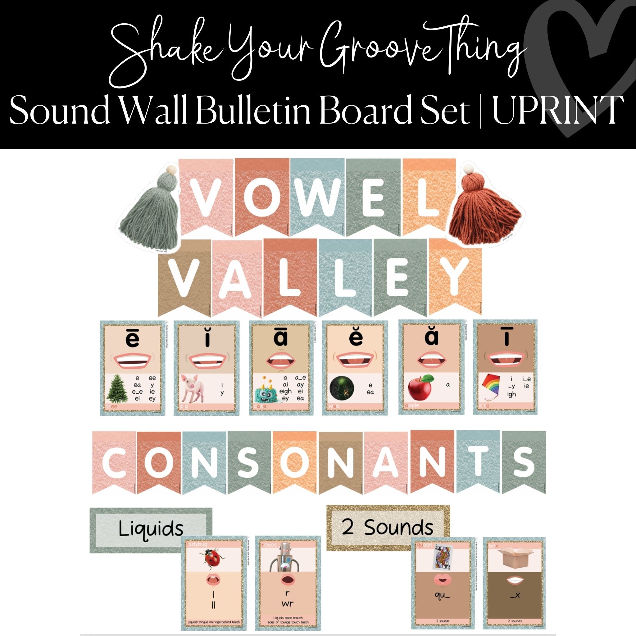 Printable Sound Wall | Groovy Classroom Decor | Schoolgirl Style
