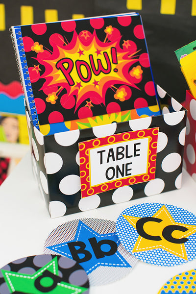 Mini Multipurpose Labels | Superheroes | Schoolgirl Style