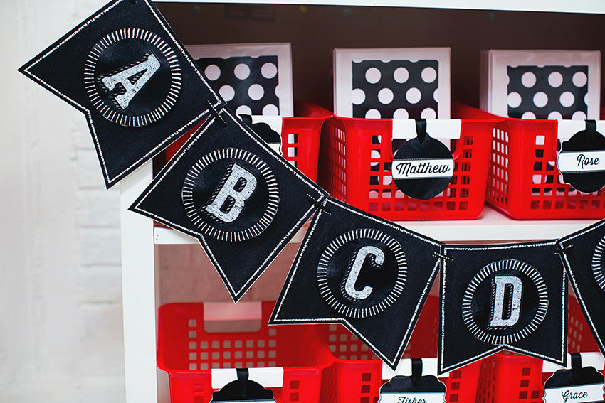 Chalkboard and Polka Dots | Full Printable Classroom Decor Bundle | Pr ...