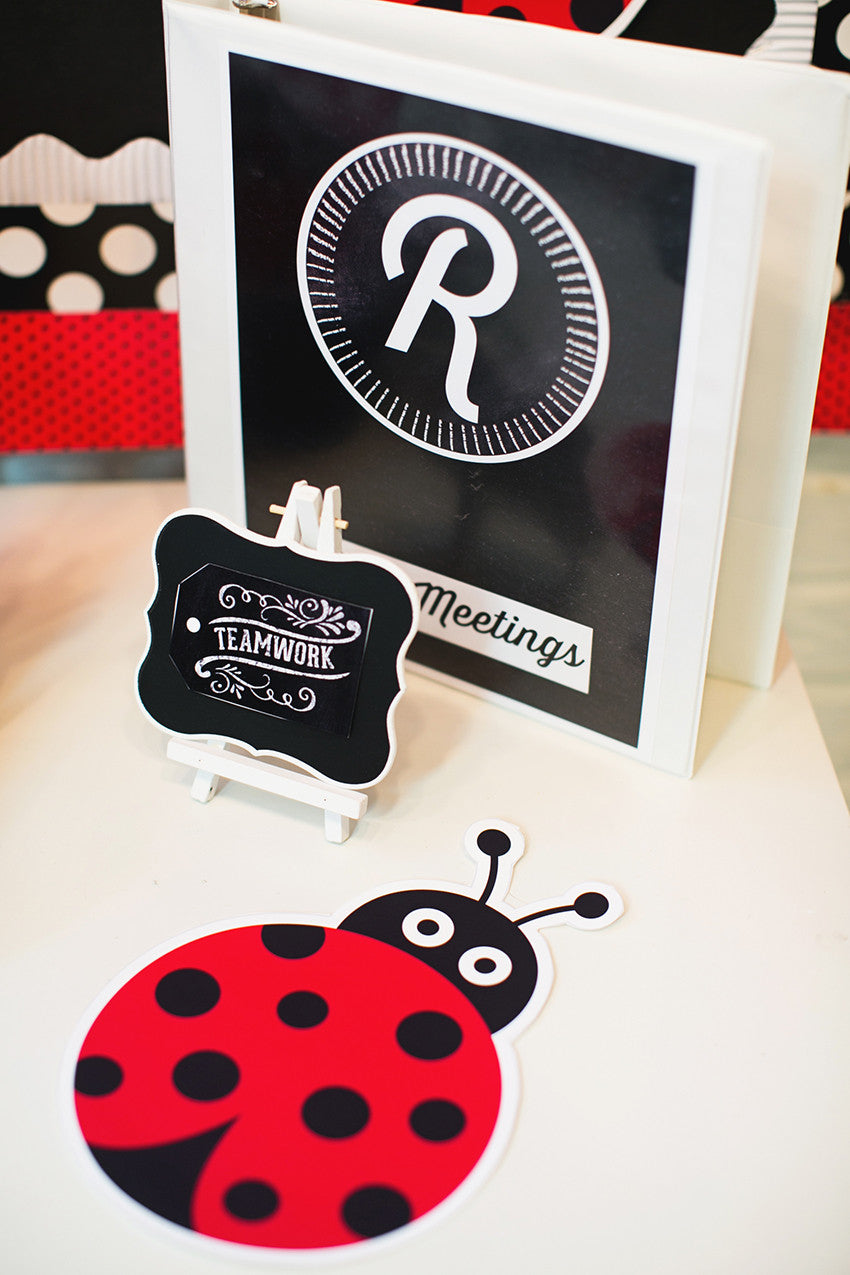 Chalkboard and Polka Dots | Full Printable Classroom Decor Bundle | Pr ...