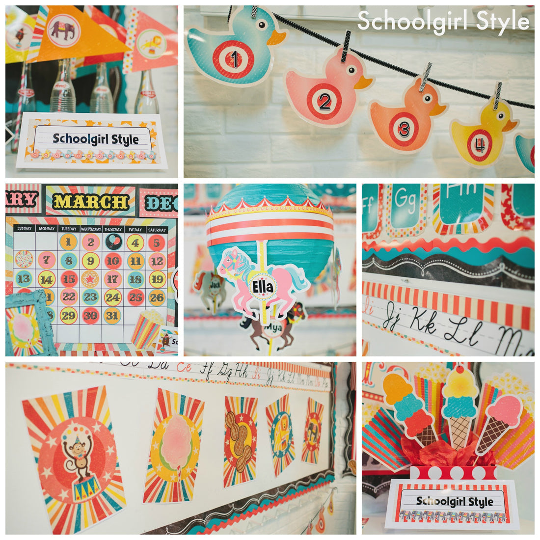 "Vintage Circus" Full UPRINT Bundle | Printable Classroom Decor | Teac ...