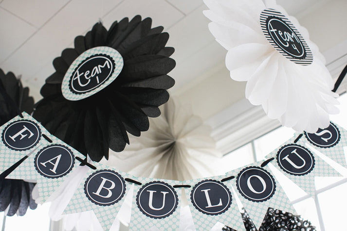 Turquoise Black and Gray | Full Printable Classroom Decor Bundle | Pri ...