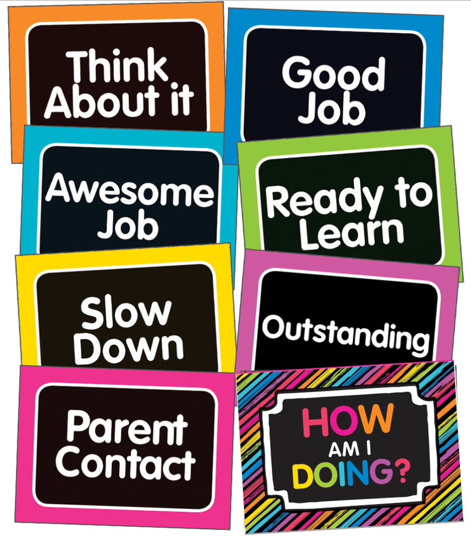 NEON Behavior Clip Chart | Just Teach | Schoolgirl Style