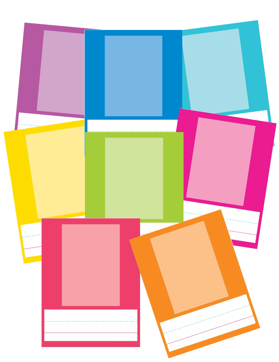 Small NEON Photo Cards | Just Teach | Schoolgirl Style