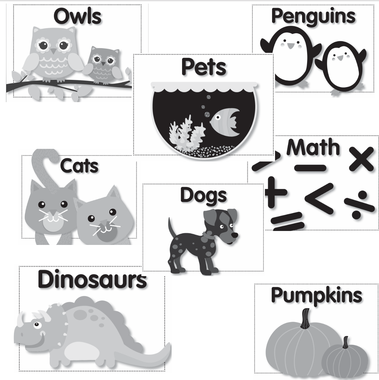 Classroom Library Labels | Just Teach Black and White | Schoolgirl Style