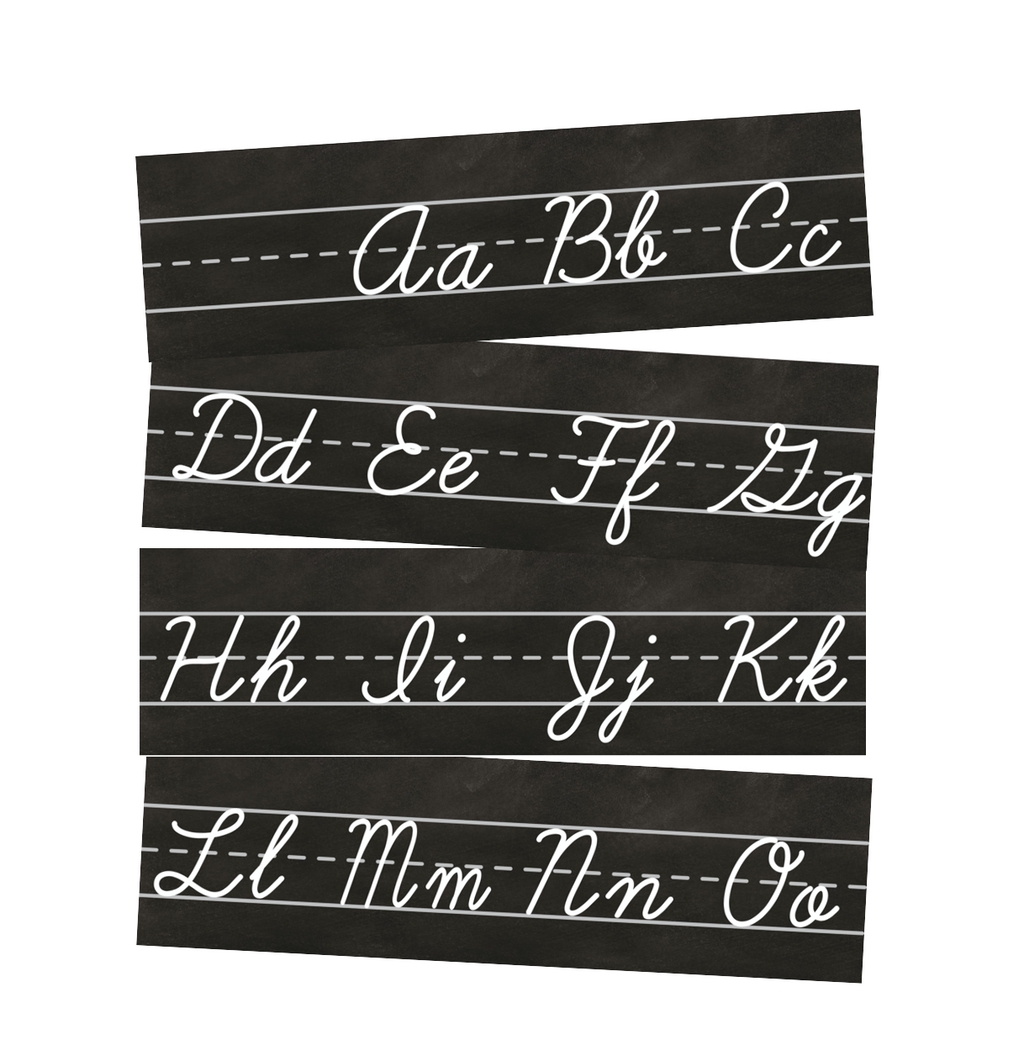 Cursive Alphabet Line|UPRINT – Schoolgirl Style