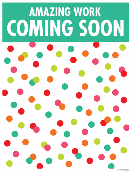 Confetti Amazing Work Display | Black, White and Stylish Brights ...