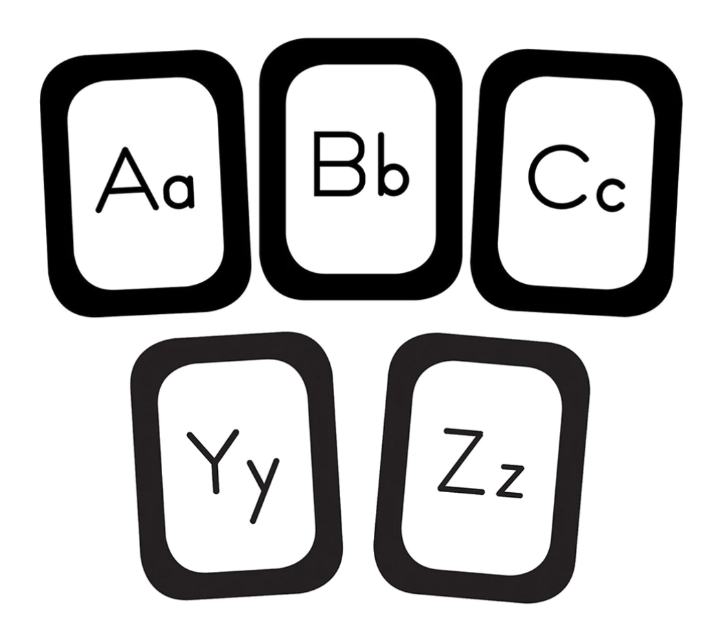 Manuscript Alphabet Cards | Simply Stylish | UPRINT | Schoolgirl Style