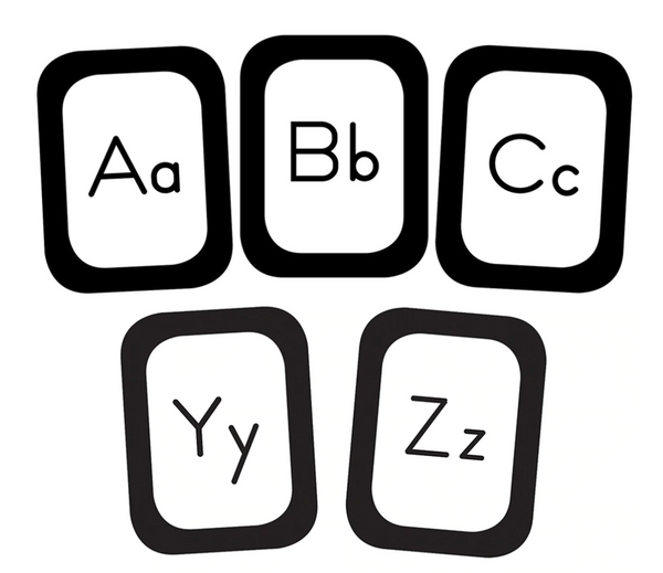 Manuscript Alphabet Cards | Simply Stylish | UPRINT | Schoolgirl Style