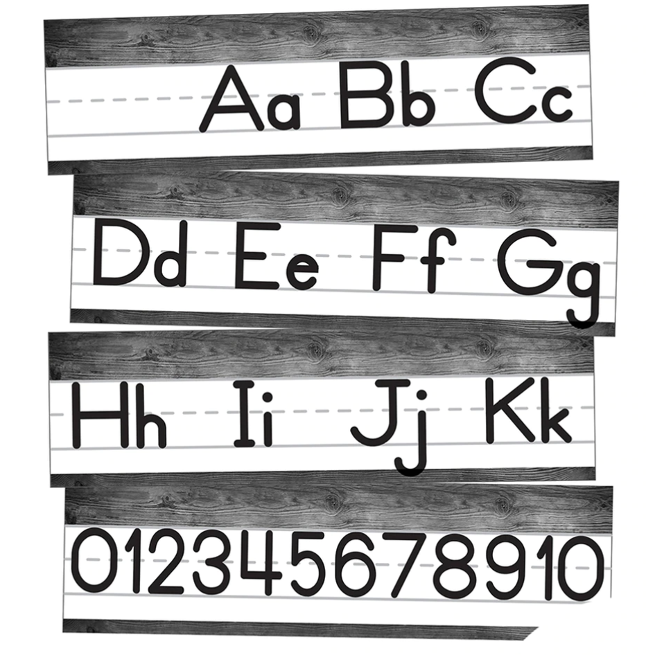 Manuscript Alphabet Line|Schoolgirl Style