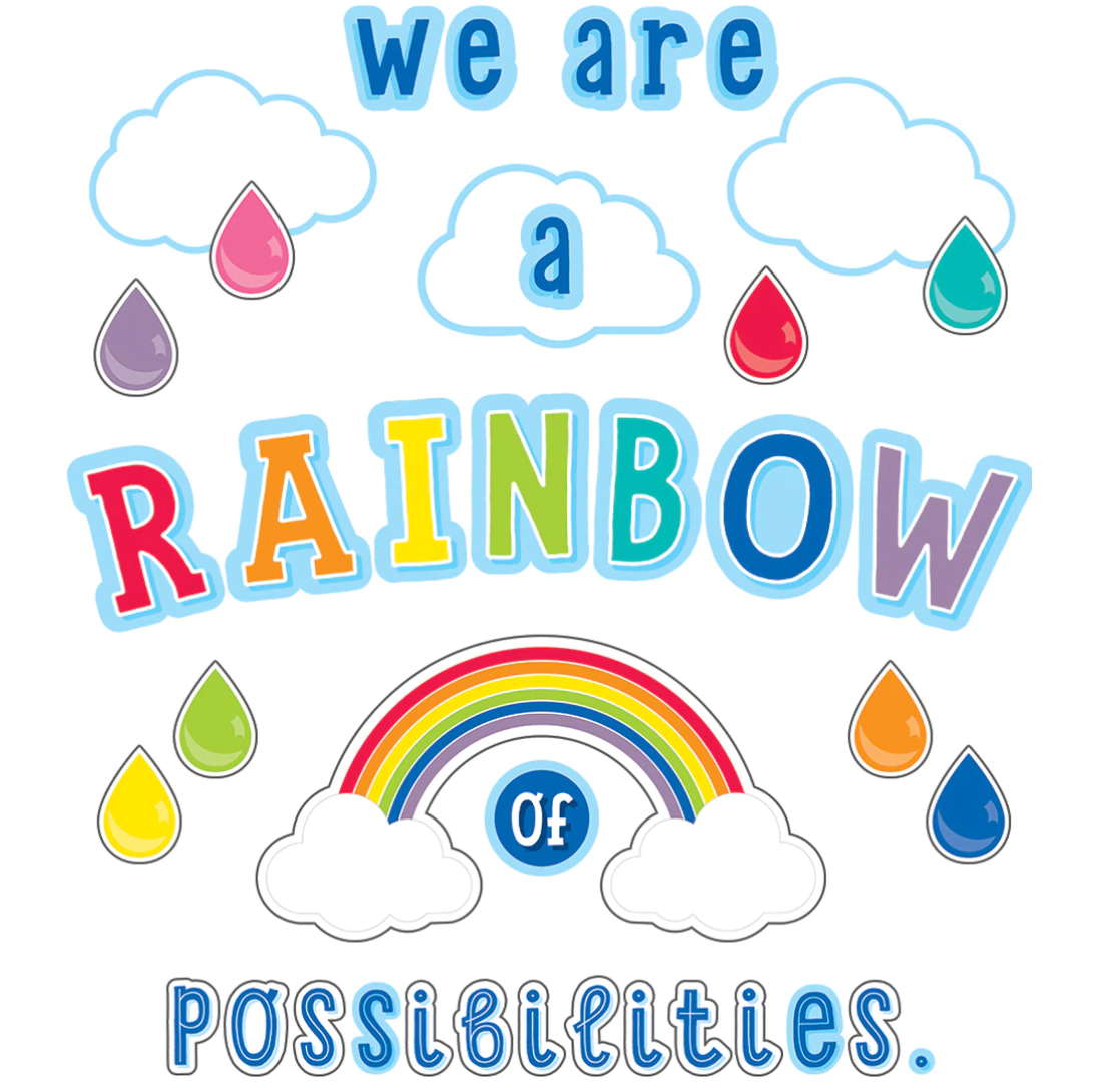We Are A Rainbow of Possibilities Bulletin Board Set|UPRINT ...