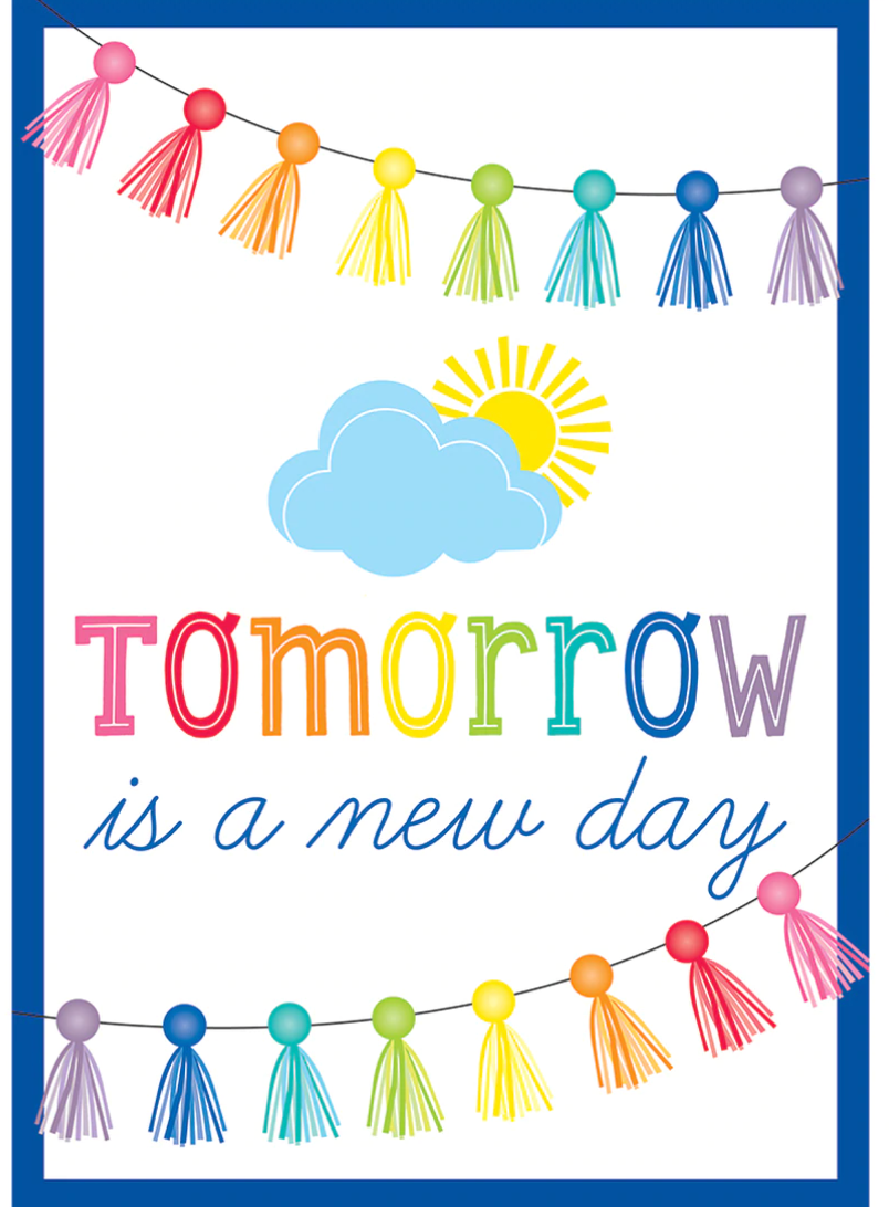 Rainbow Tomorrow Is a New Day Poster |UPRINT – Schoolgirl Style