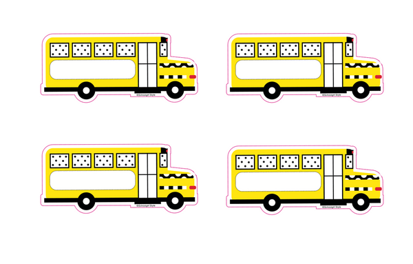 Bus Cut-Outs | Black, White and Stylish Brights | UPRINT | Schoolgirl ...