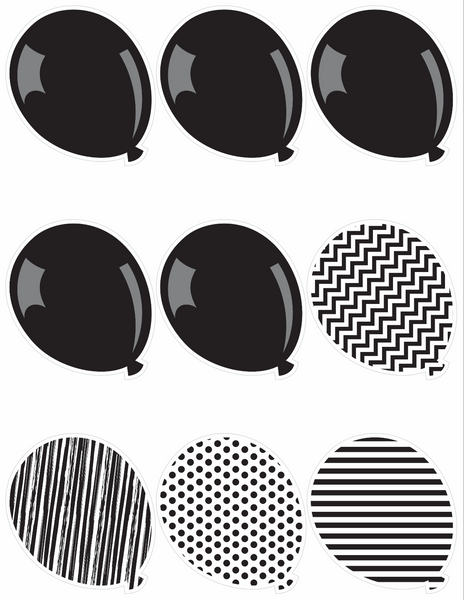 Birthday Bulletin Board Set | Just Teach Black and White | Schoolgirl Style