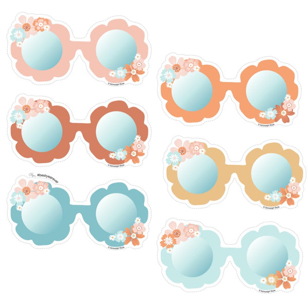 Groovy Glasses Cut Outs | Retro Classroom Decor | Schoolgirl Style