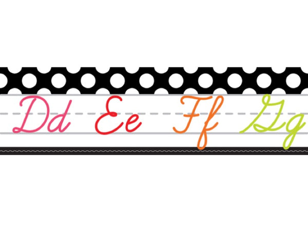 Alphabet Line Cursive (Black) | Black, White and Stylish Brights ...