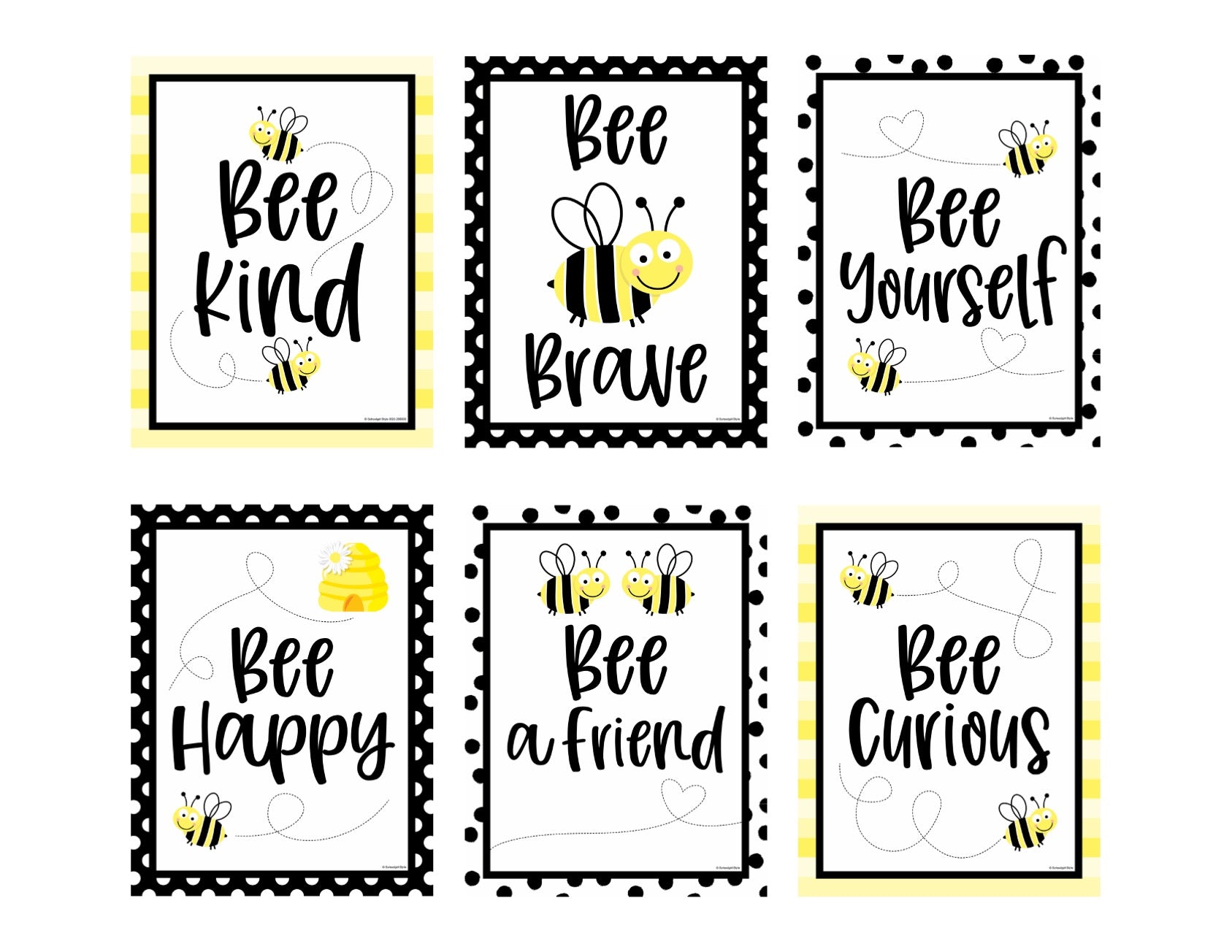 Poster Set | Busy Bees | Schoolgirl Style