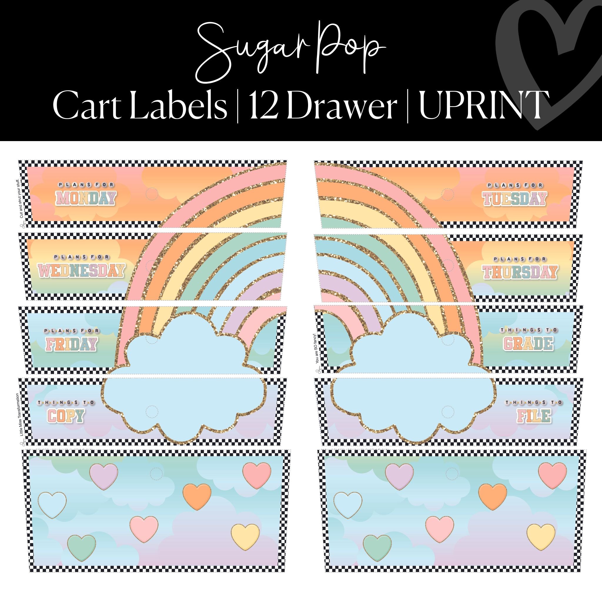 Sugar Pop | Full Printable Classroom Decor Bundle – Schoolgirl Style