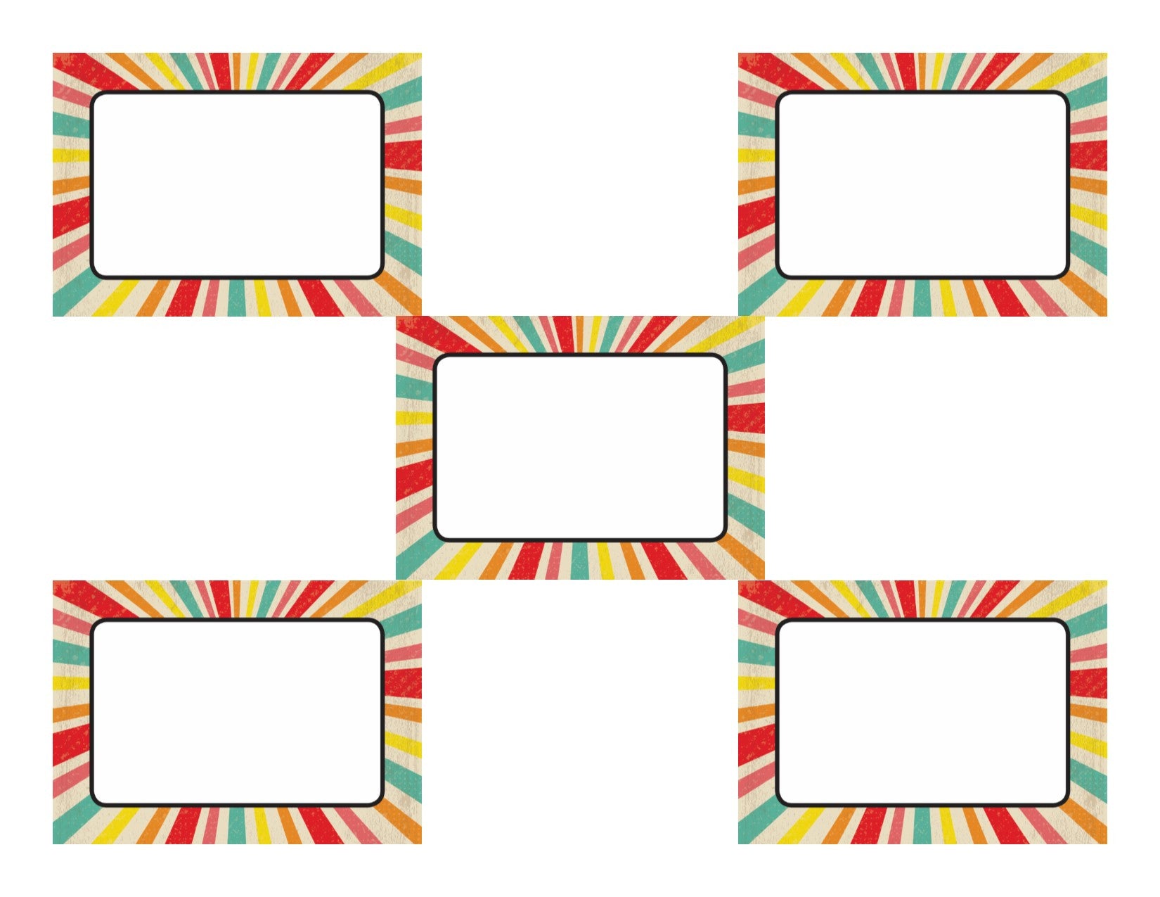 Name Tags | Vintage Circus | Schoolgirl Style