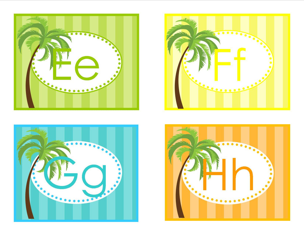 Word Wall Labels | Luau | Schoolgirl Style