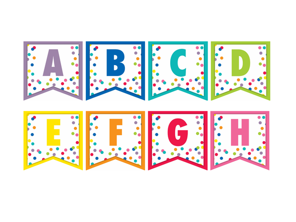 Alphabet Banner | Confetti Crush | Schoolgirl Style