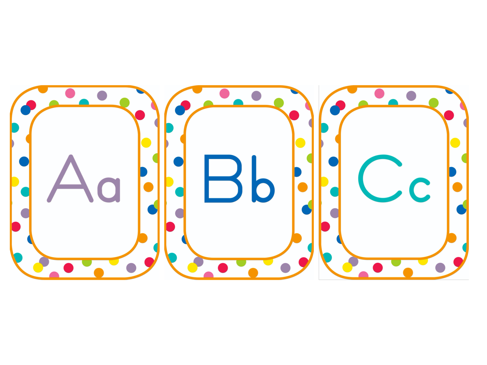 Alphabet Cards Cursive & Manuscript | Confetti Crush | Schoolgirl Style