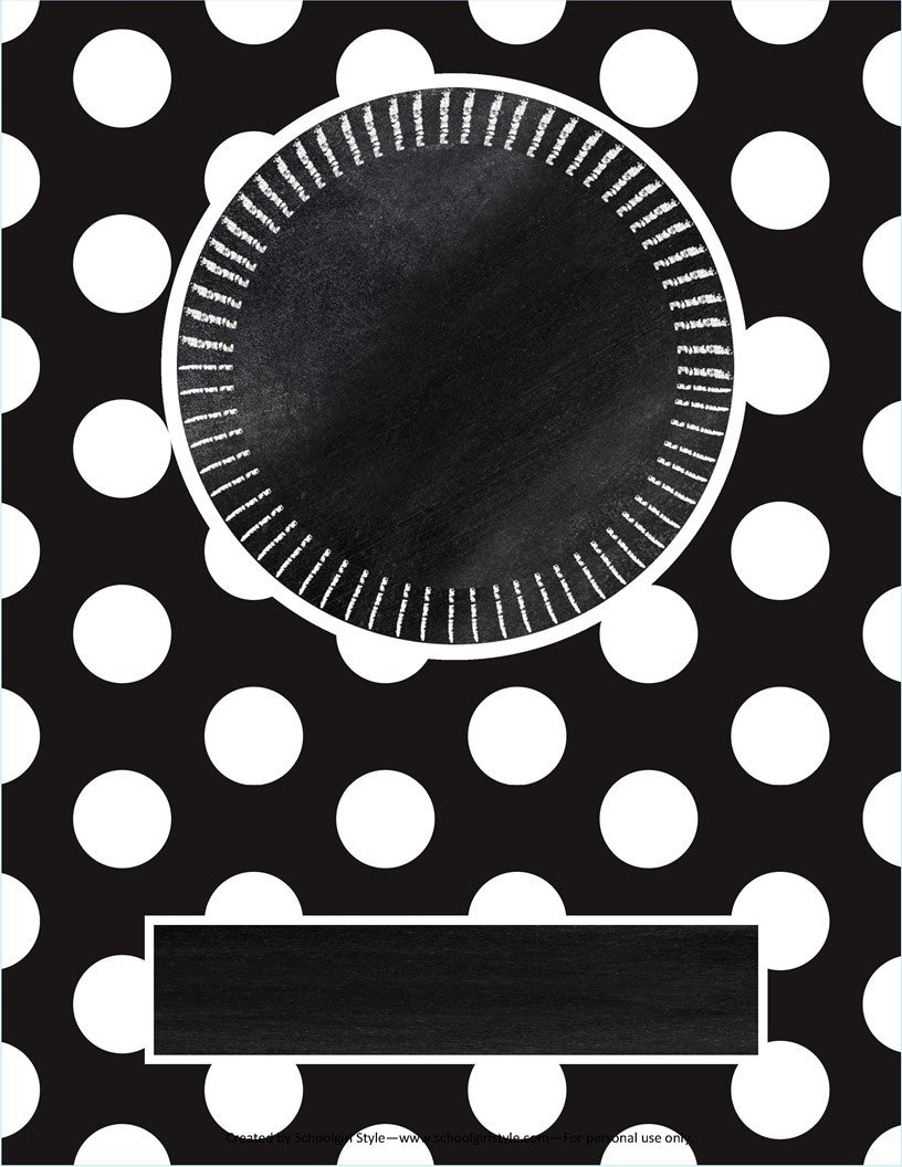 Cool Black And White Binder Covers