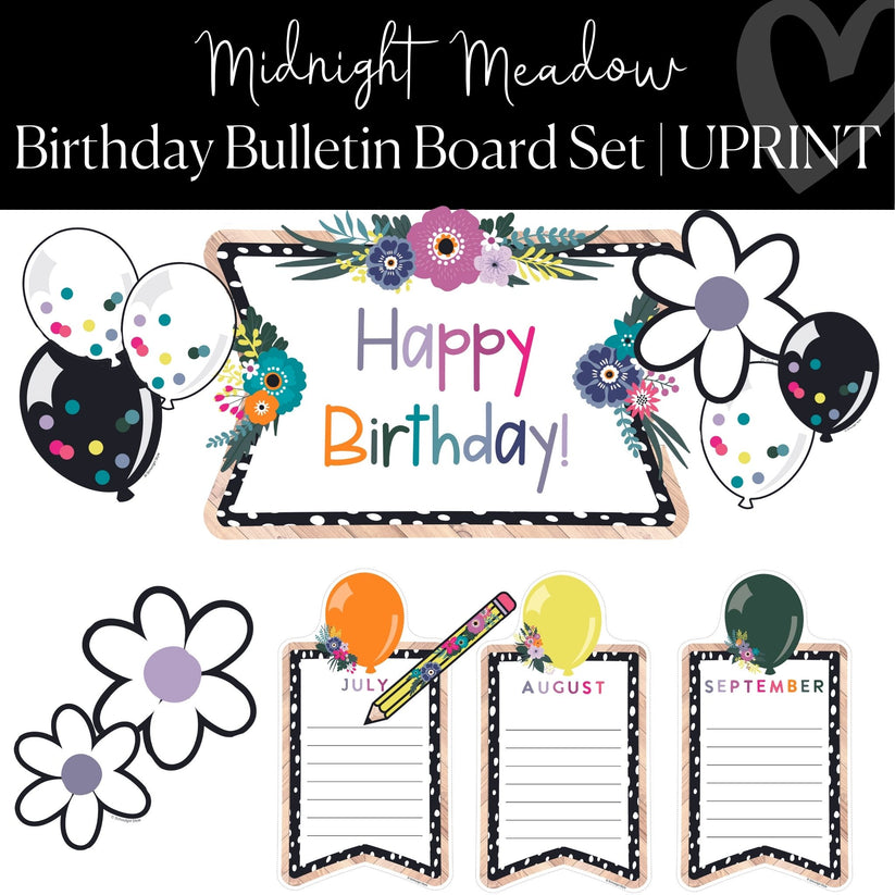 Midnight Meadow Full Printable Classroom Decor Bundle – Schoolgirl Style