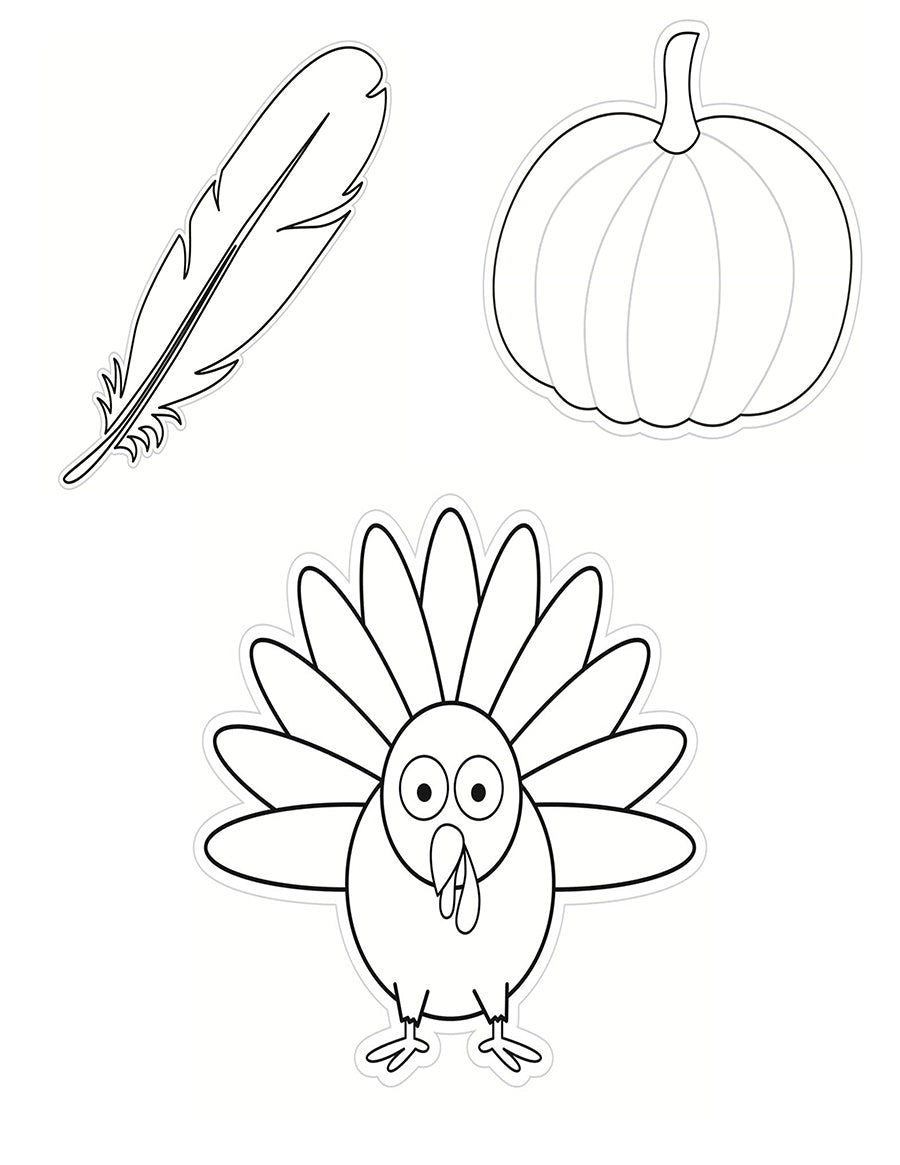 November Cut Outs | Color My Classroom | Schoolgirl Style