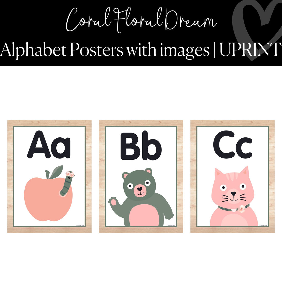 Coral Floral Dream | Full Printable Classroom Decor Bundle – Schoolgirl ...
