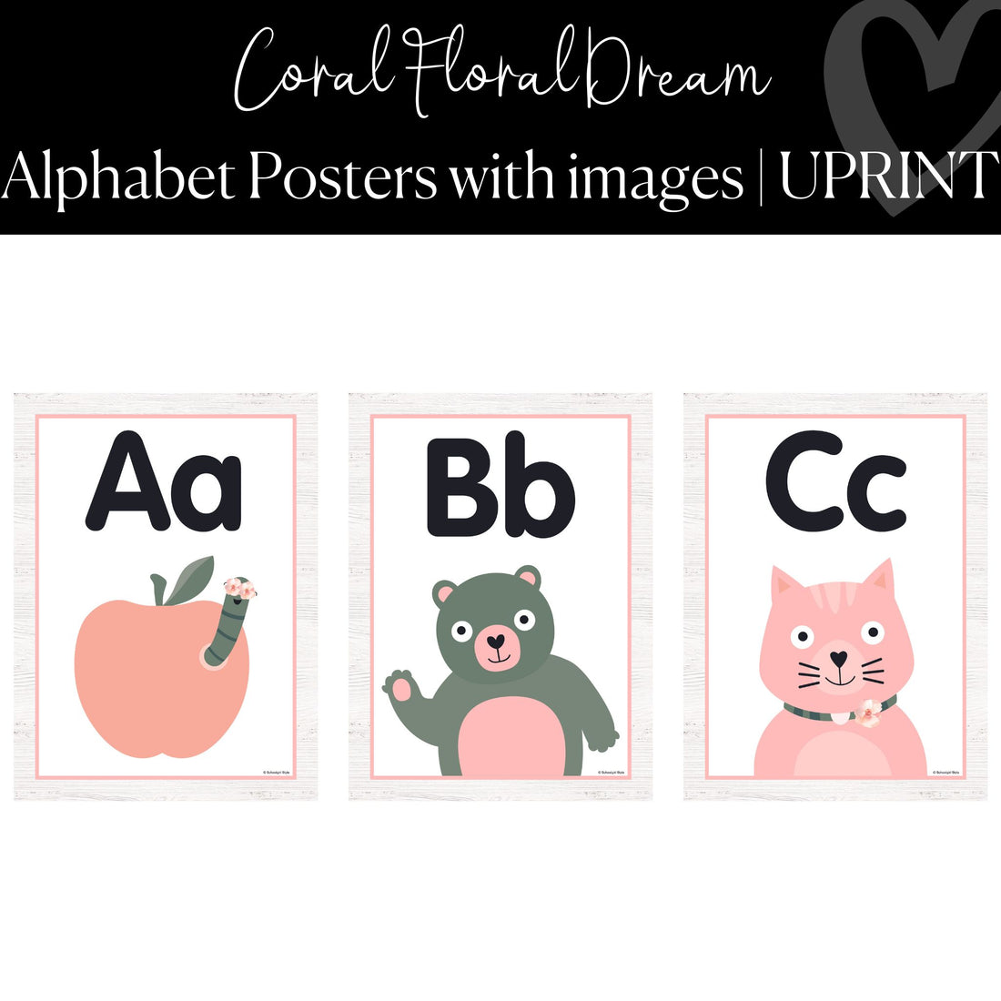 Coral Floral Dream | Full Printable Classroom Decor Bundle – Schoolgirl ...