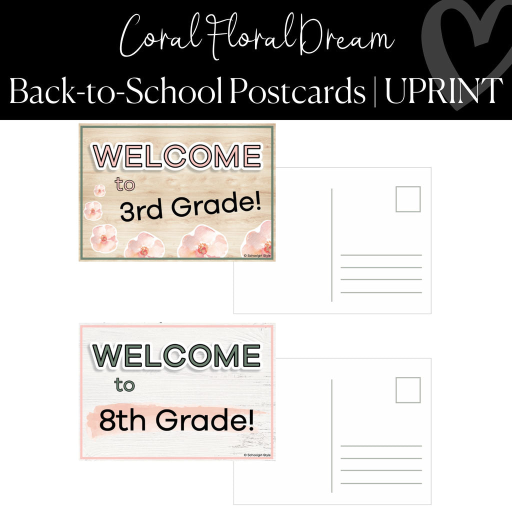 Printable Back-to-School Postcards | Positive Classroom Community ...