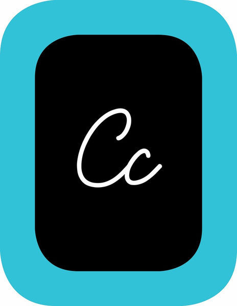 Neon Pop - Cursive Alphabet Cards {UPRINT} – Schoolgirl Style