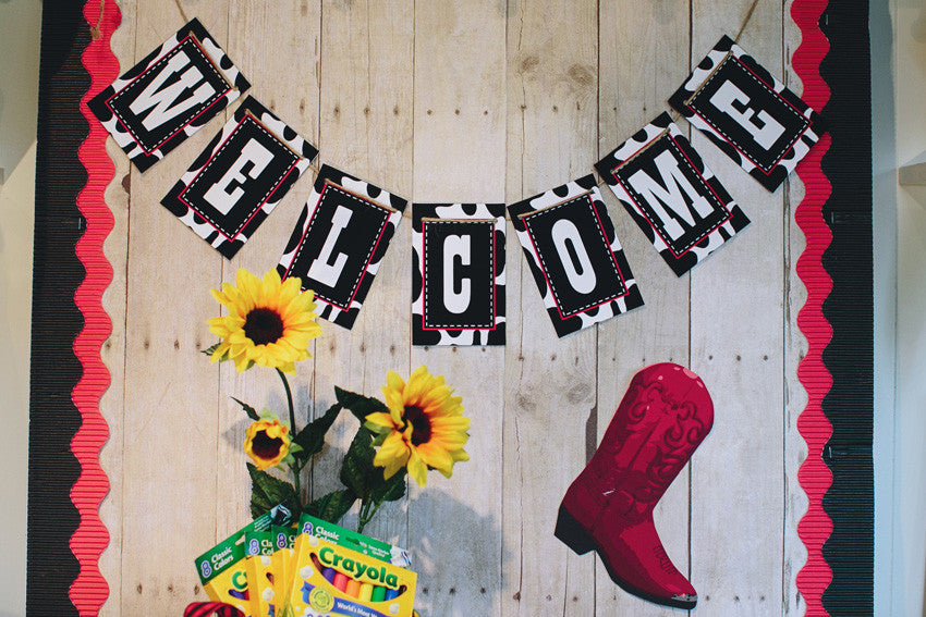 Banner Letters | Wild Wild Western | Schoolgirl Style