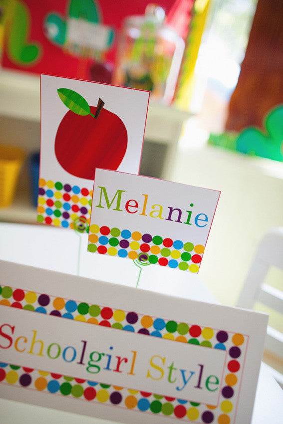 Nameplates | Primary Apple | Schoolgirl Style