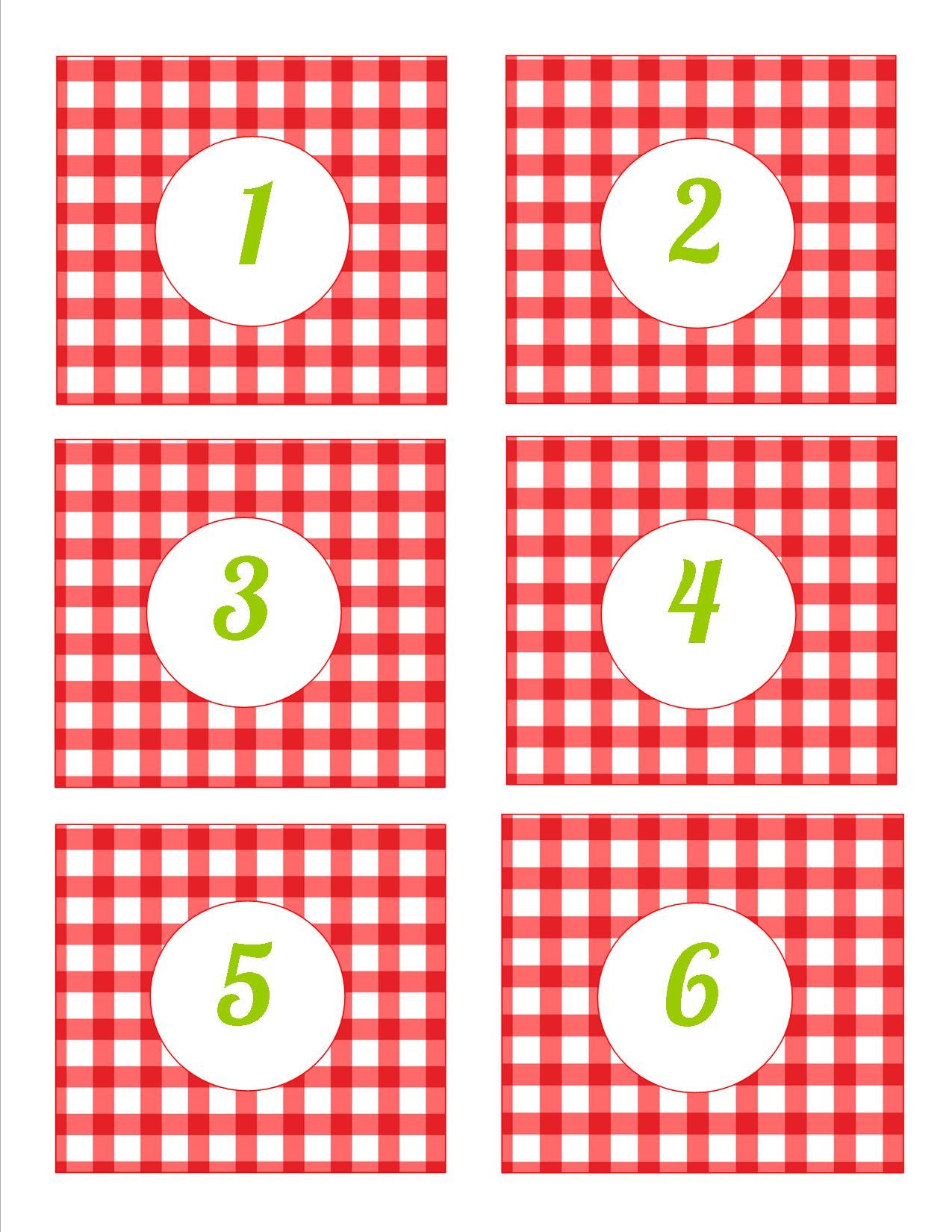 Number Tags | Teacher's Pet | Schoolgirl Style