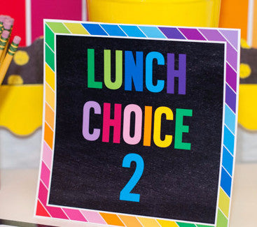 Table/Center Signs | Happy Rainbow | Schoolgirl Style