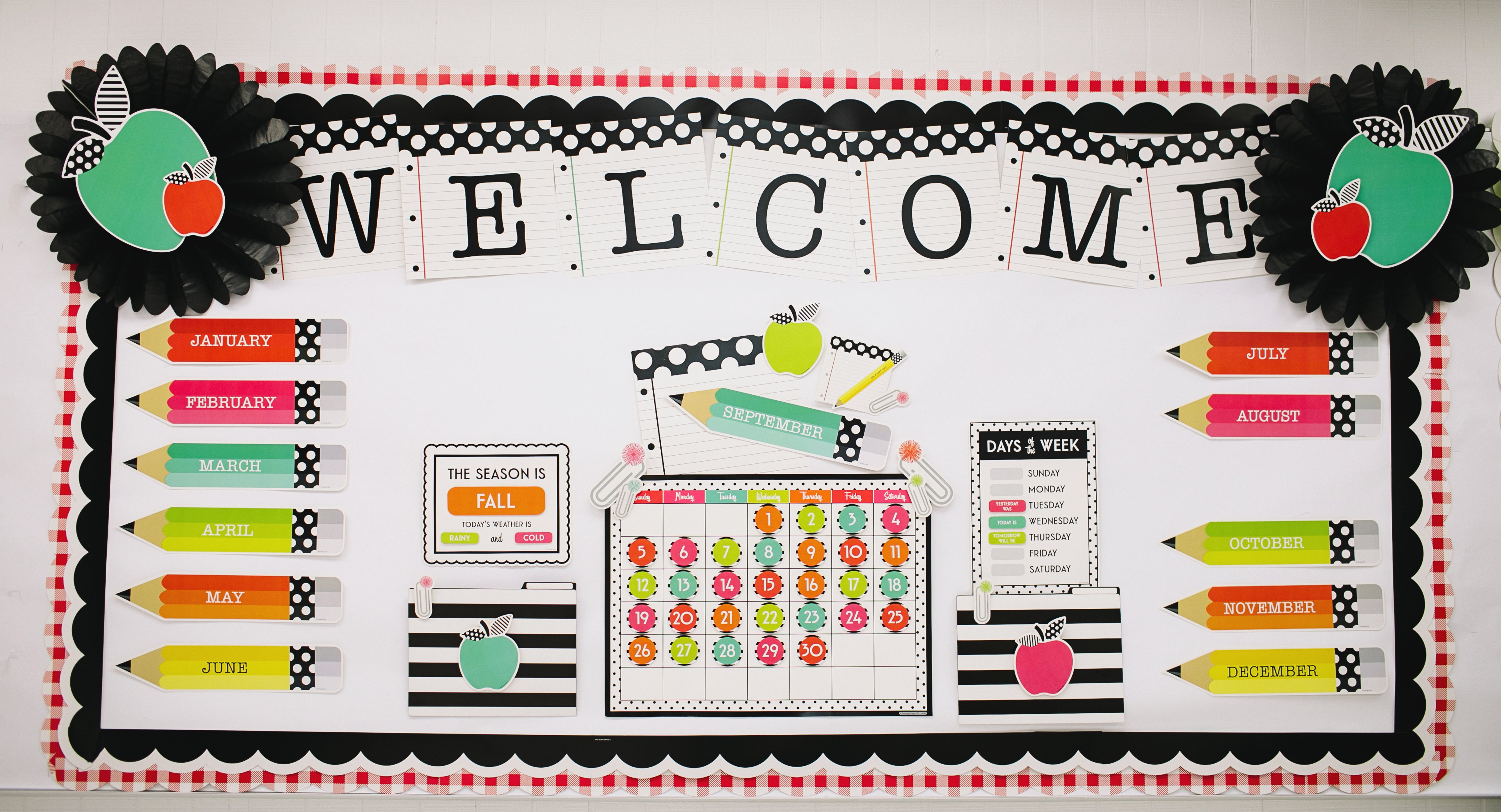 "Black, White & Stylish Brights" | Printable Classroom Decor Bundle ...