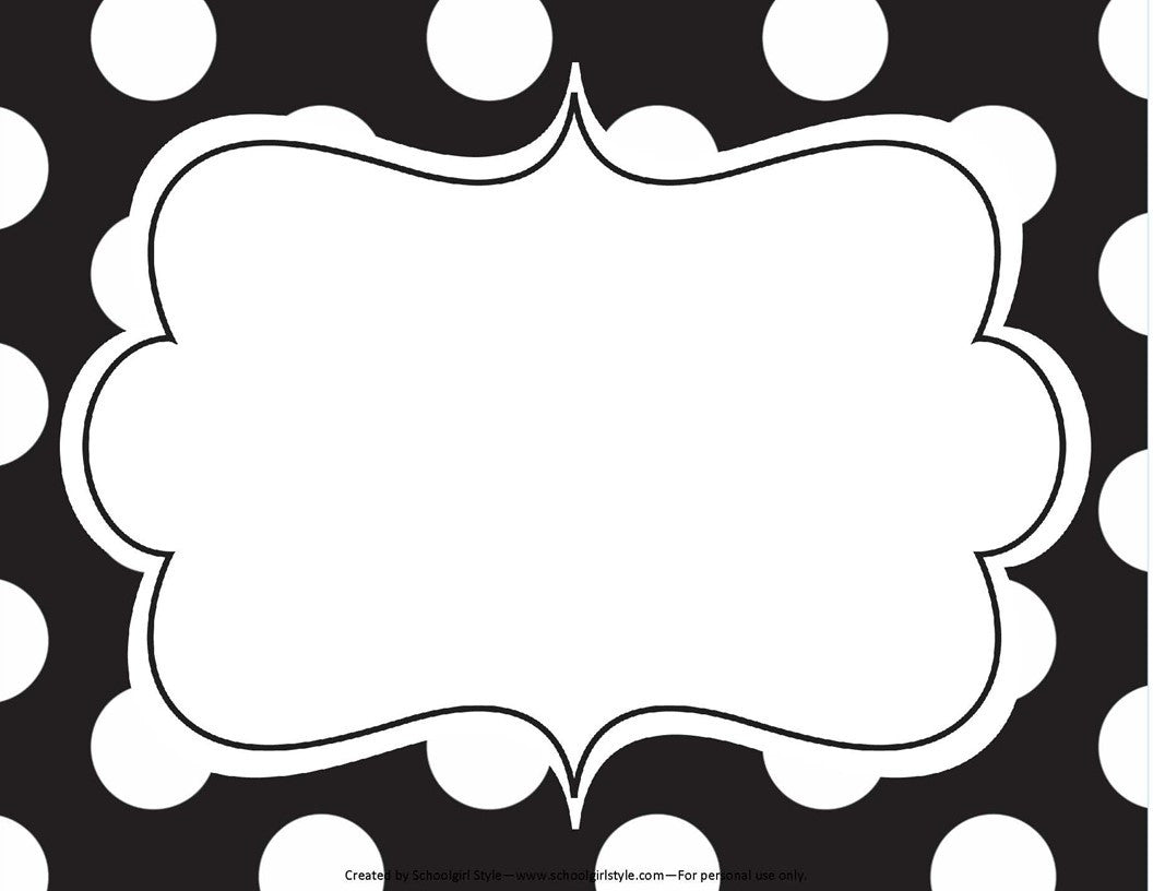 Chalkboard Dot Borders