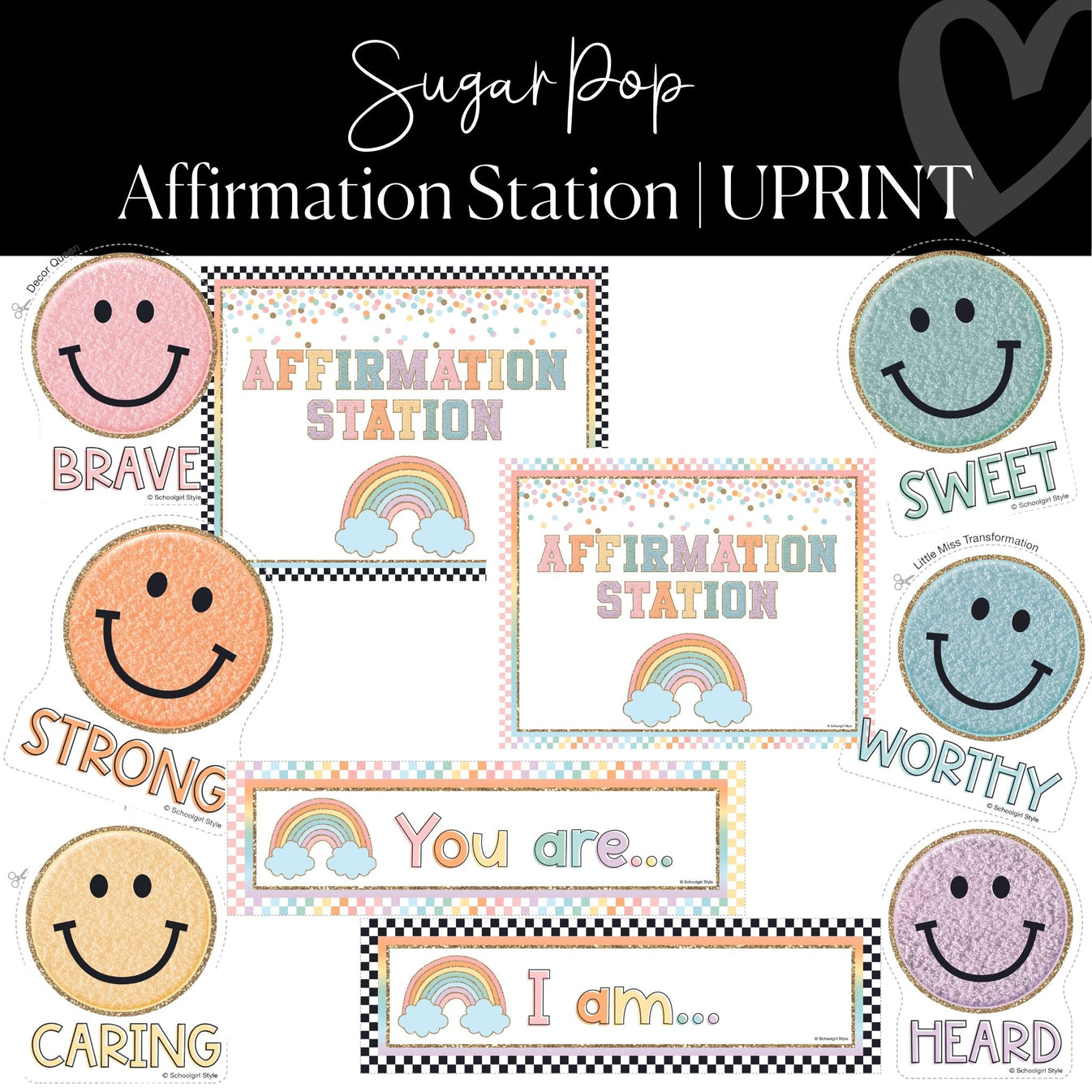 Sugar Pop | Full Printable Classroom Decor Bundle – Schoolgirl Style