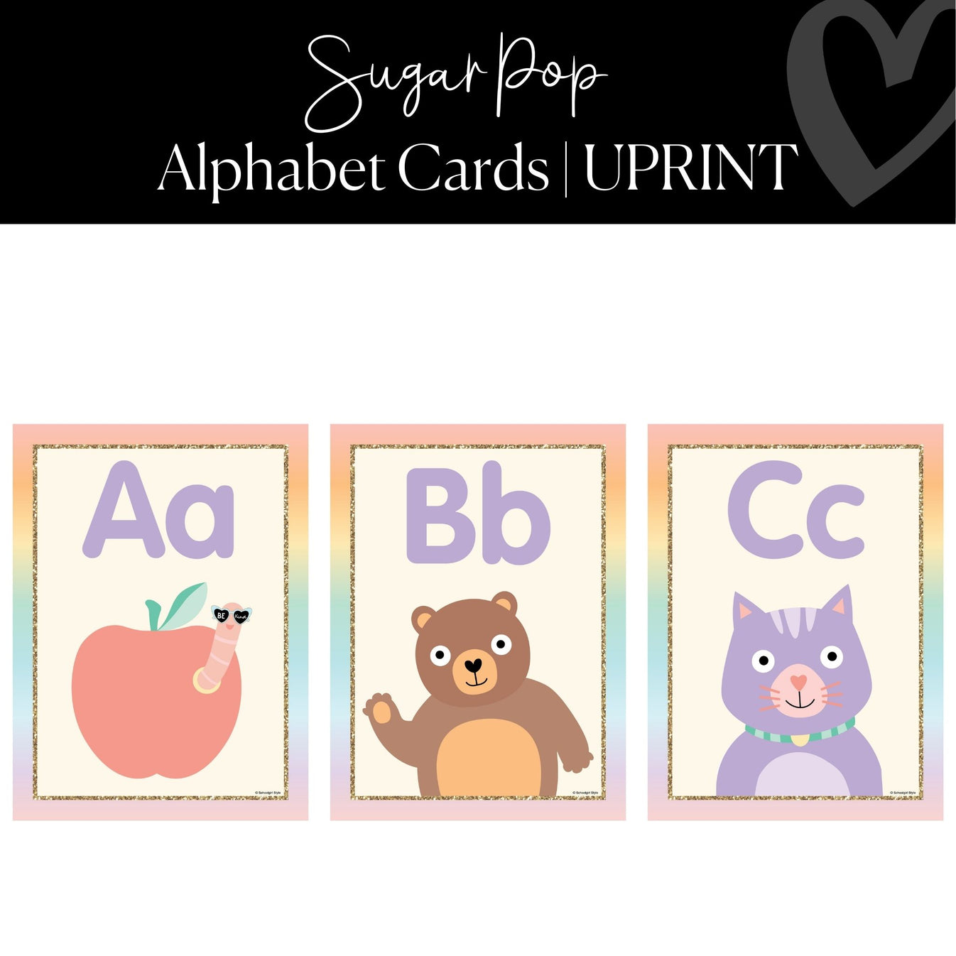 Sugar Pop | Full Printable Classroom Decor Bundle – Schoolgirl Style